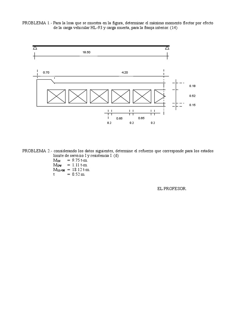SOLUCIONARIO de Examen de Puentes1 | PDF