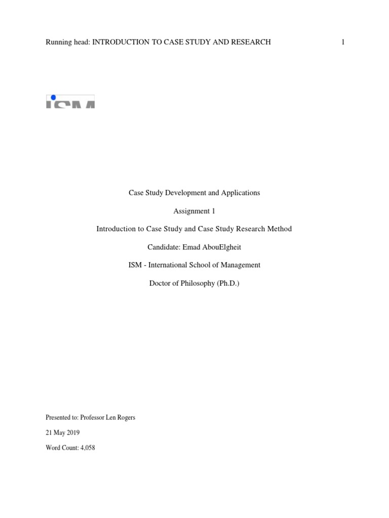 Introduction To Case Study and Case Stud | PDF | Case Study | Data Analysis