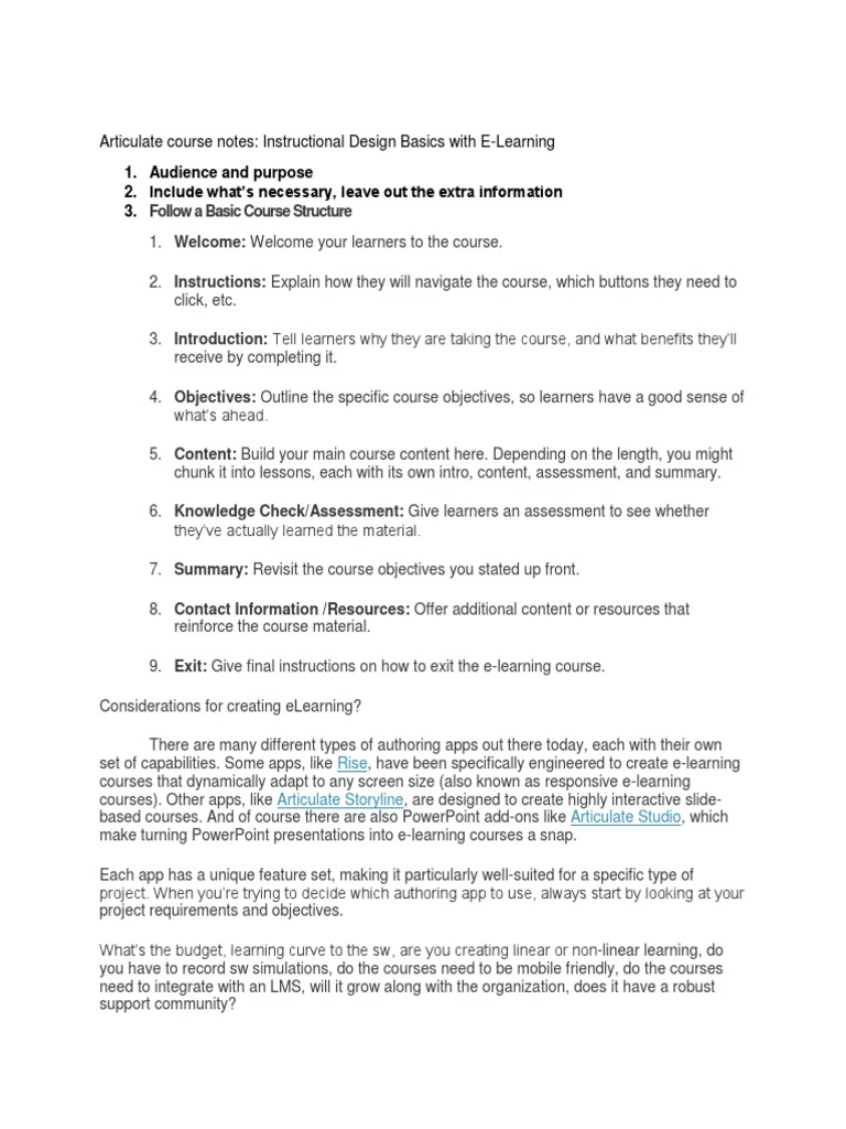 Elearning Notes | PDF | Educational Technology | Educational Psychology