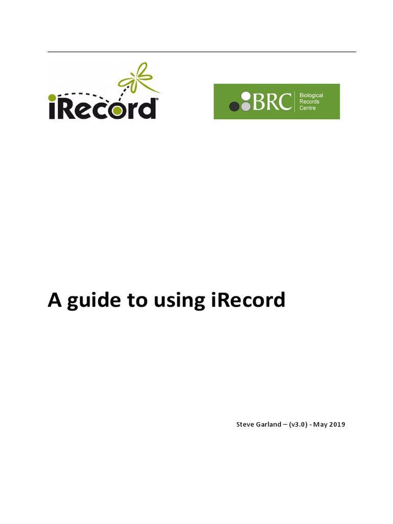 IRecord User Guide | PDF | Map | Species