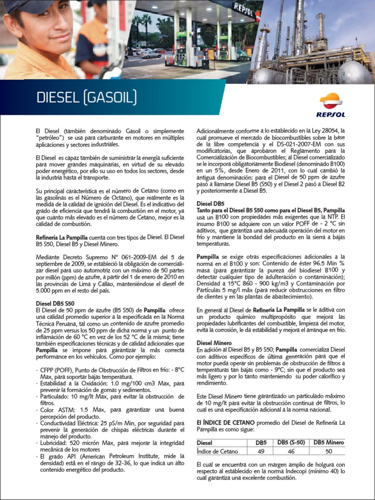 Diesel Gasoil b5 | PDF | Combustible diesel | Biodiésel