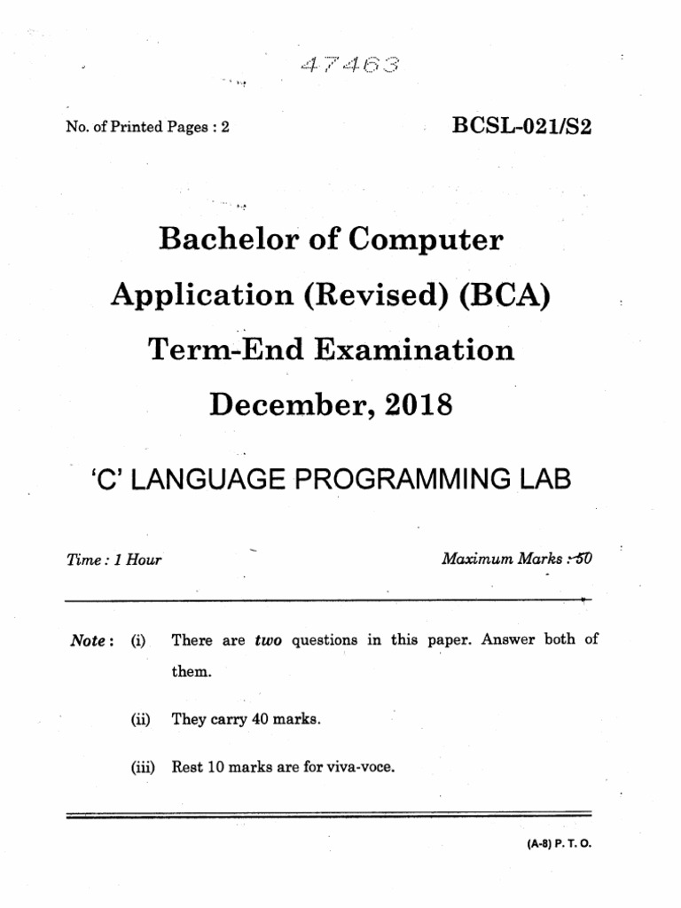 Qpaper - Ignou - 2018 - C 3 | PDF | Teaching Methods & Materials | Computers