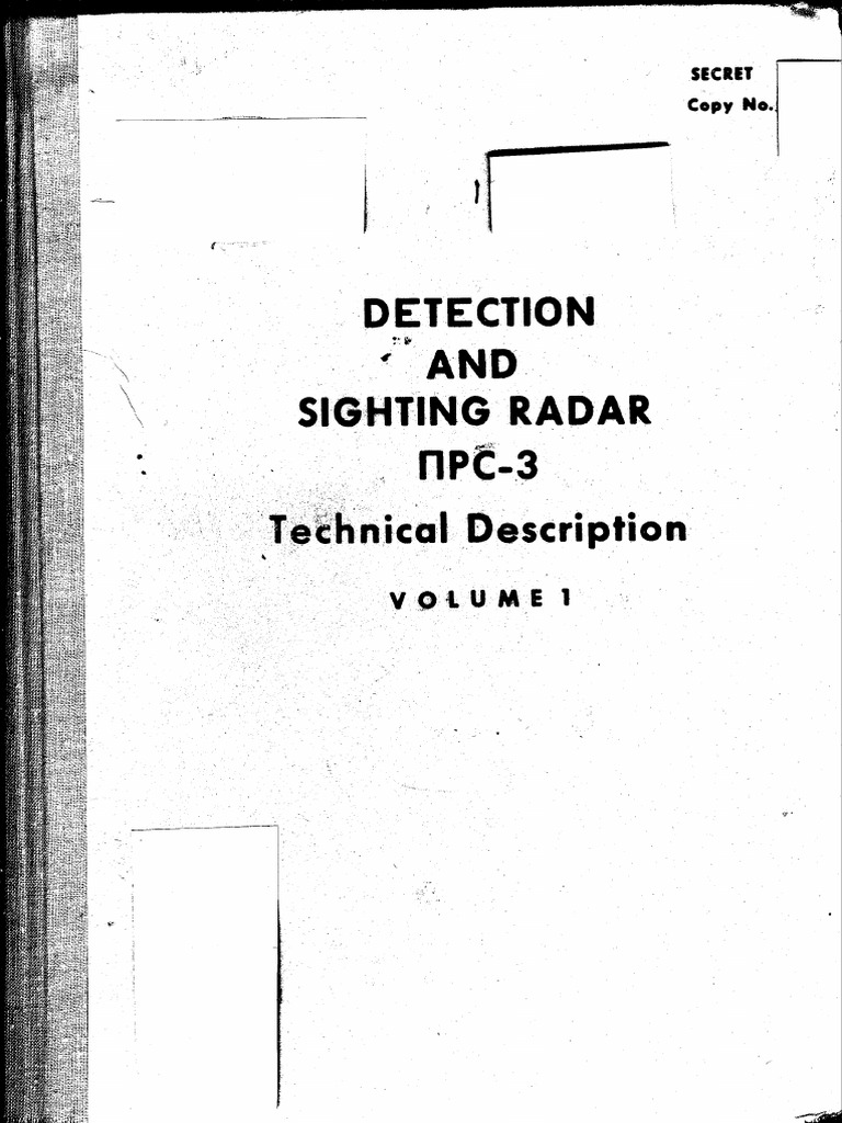 Soviet Radar Technical Manual PDF | PDF