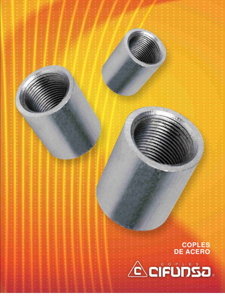 Medidas y especificaciones de coples de acero | PDF | Acero | Química