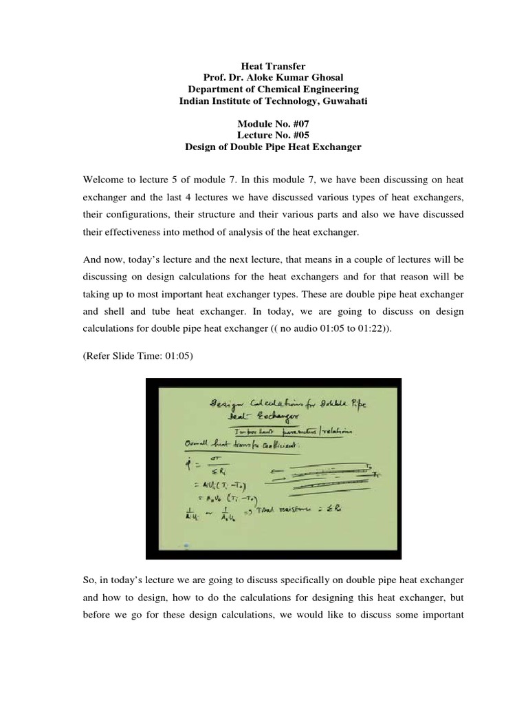Lec 32 | PDF | Heat Exchanger | Heat