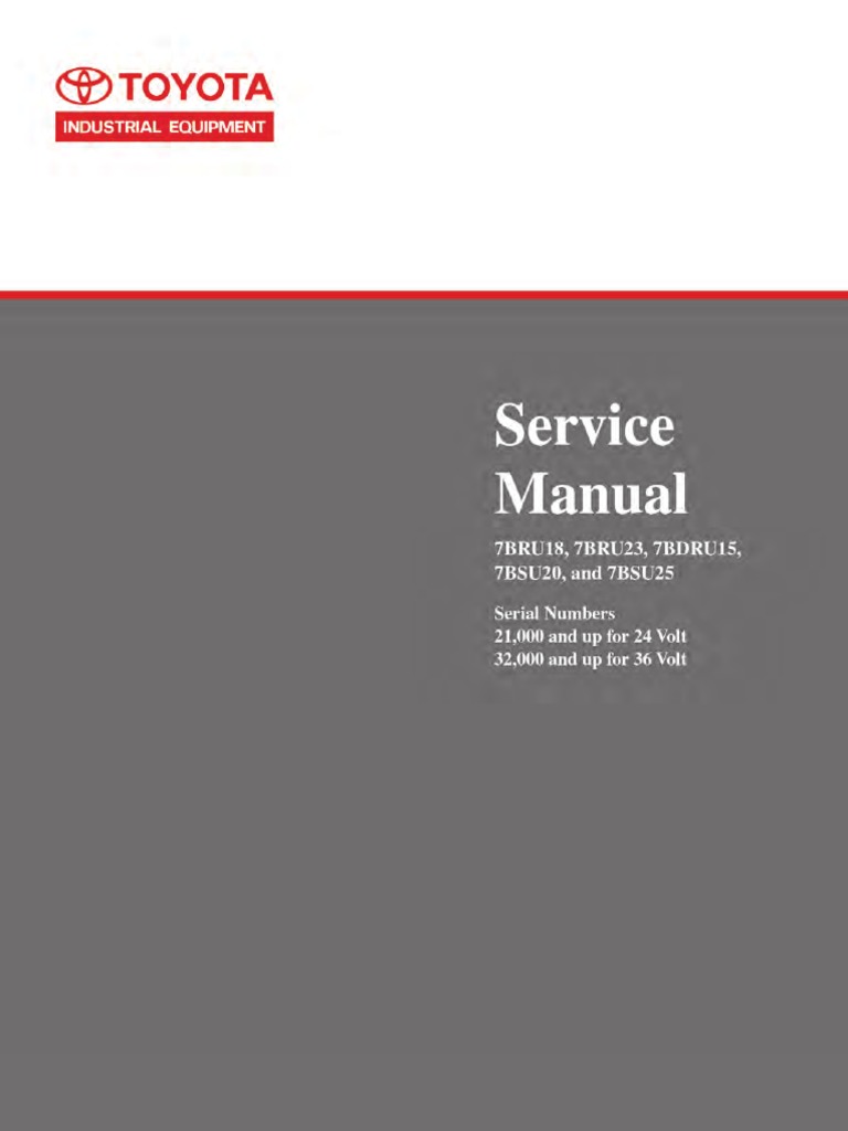 Part 1 7bru18-23 7bsu20-25 7bdru15 Repair Manual cl220-01 PDF | PDF ...