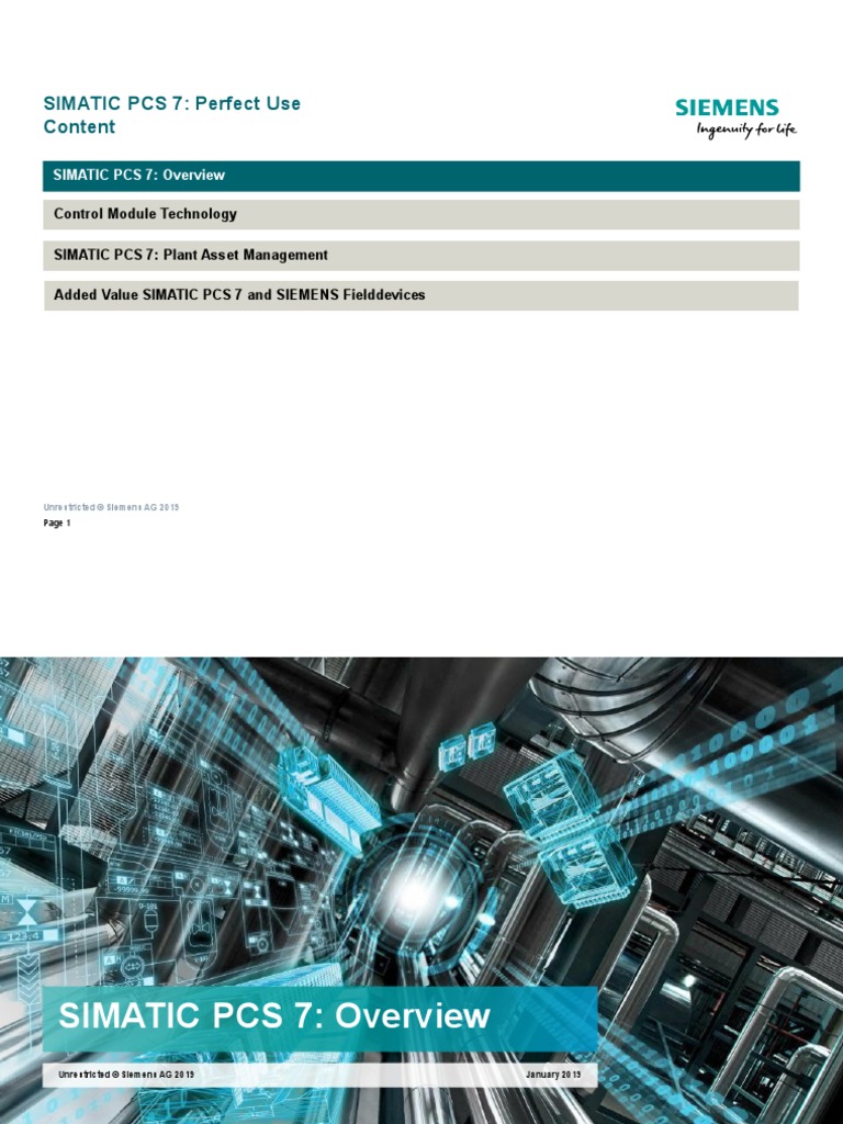 SIMATIC PCS 7 Overview | PDF | Automation | Scada