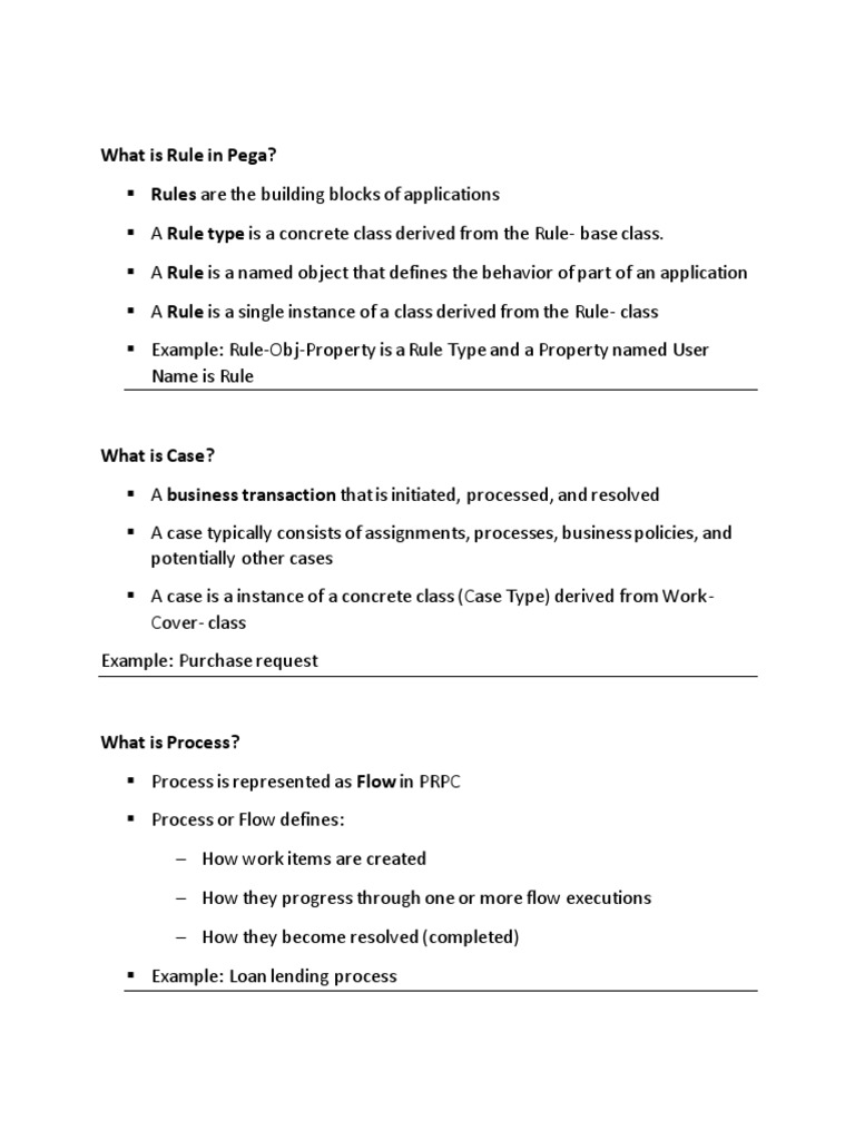 What Is Rule in Pega? | PDF | Class (Computer Programming) | Inheritance (Object Oriented ...
