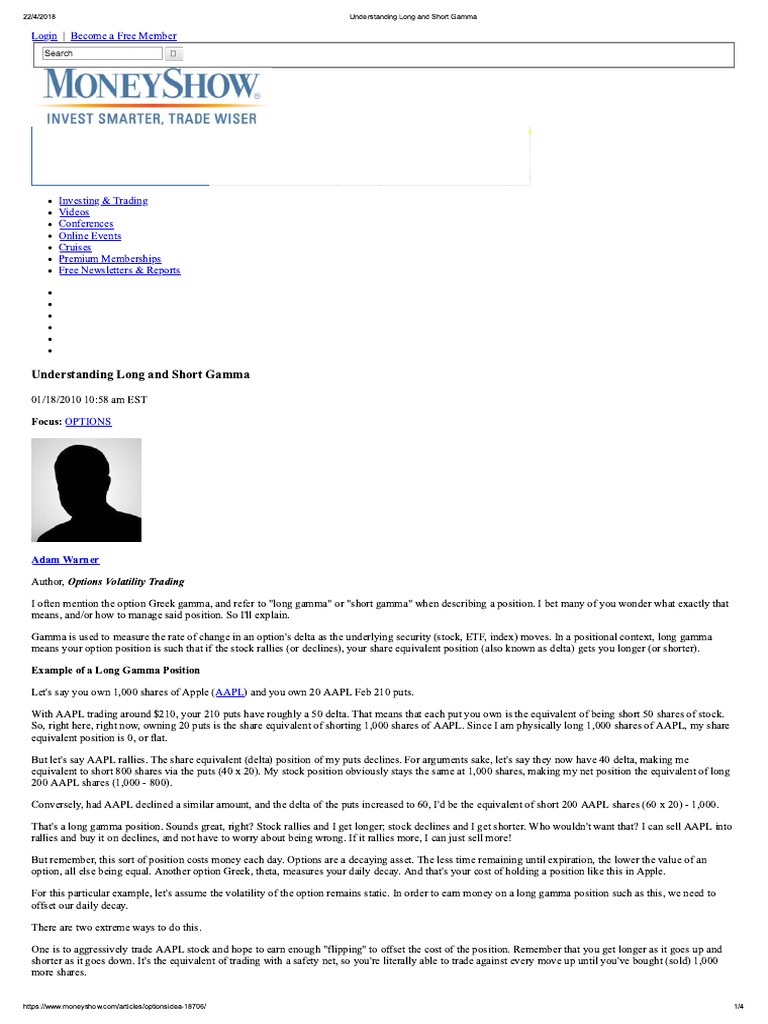 Understanding Long and Short Gamma | PDF