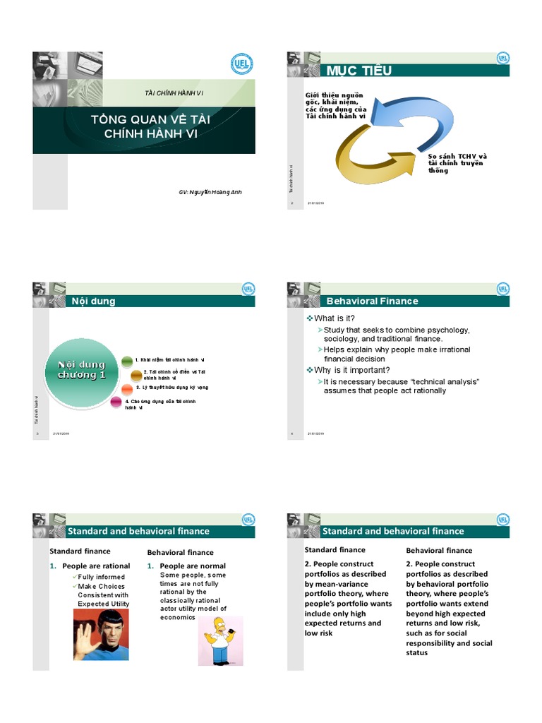 Tài Chính Hành Vi: Khái Niệm và Ứng Dụng | PDF | Behavioral Economics ...