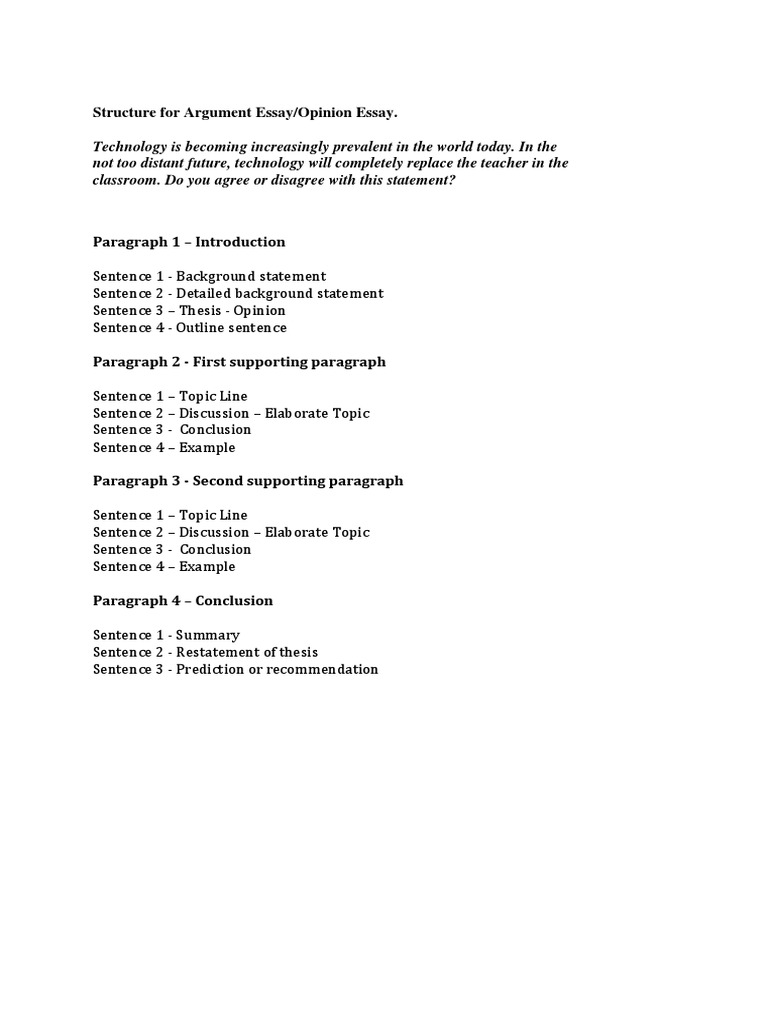 IELTS Writing Essay Structures | PDF
