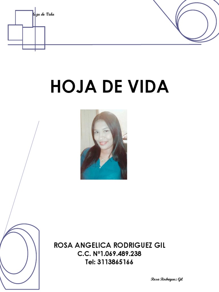 Hoja de Vida de Rosa Rodríguez Gil | PDF