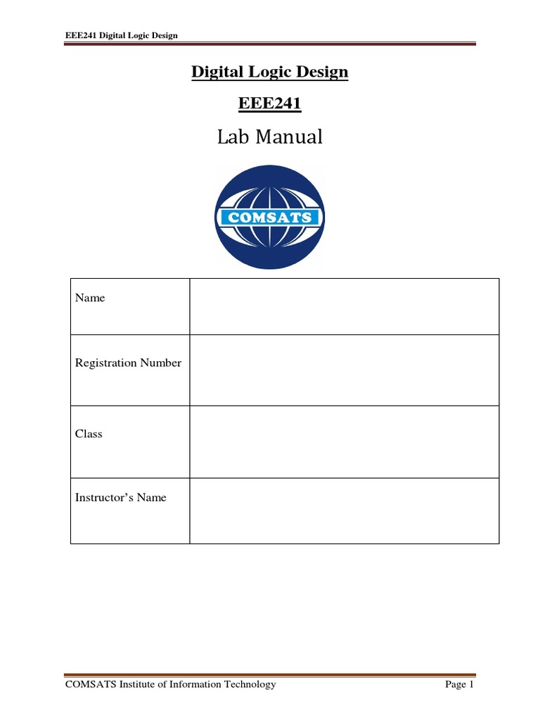 EEE241 Digital Logic Design Rev4 | PDF | Logic Gate | Digital Electronics