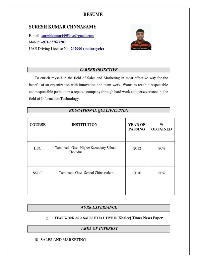 Suresh New CV PDF | Download Free PDF | Marketing | Business