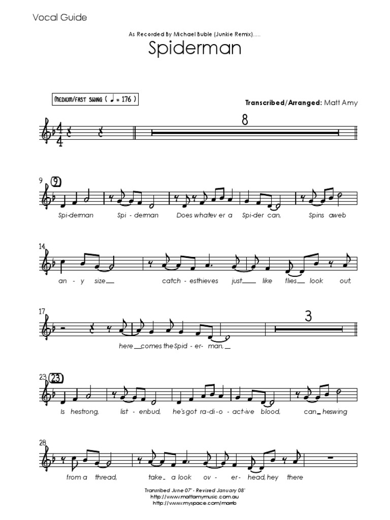 Vocal Spider Man | PDF