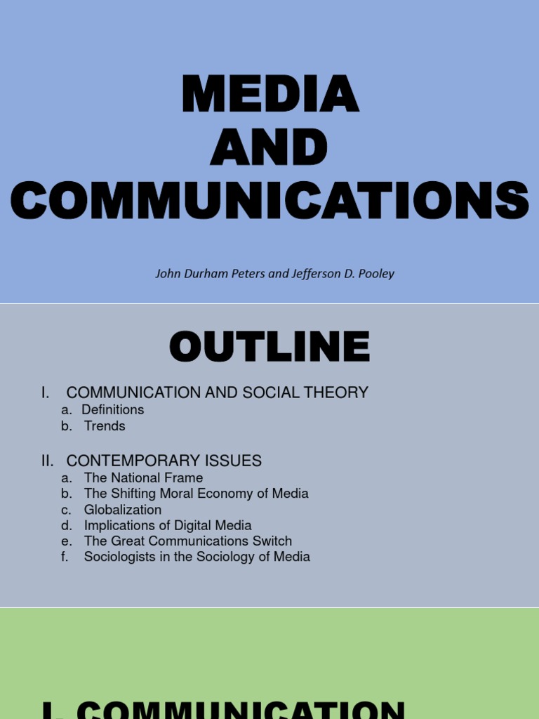 Media Sociology and Communication Theory | PDF | Mass Media | Sociology