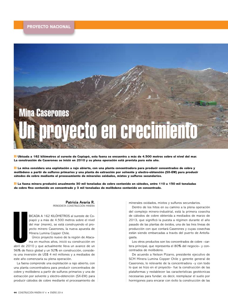 Minera Caserones | PDF | Minería | Cobre