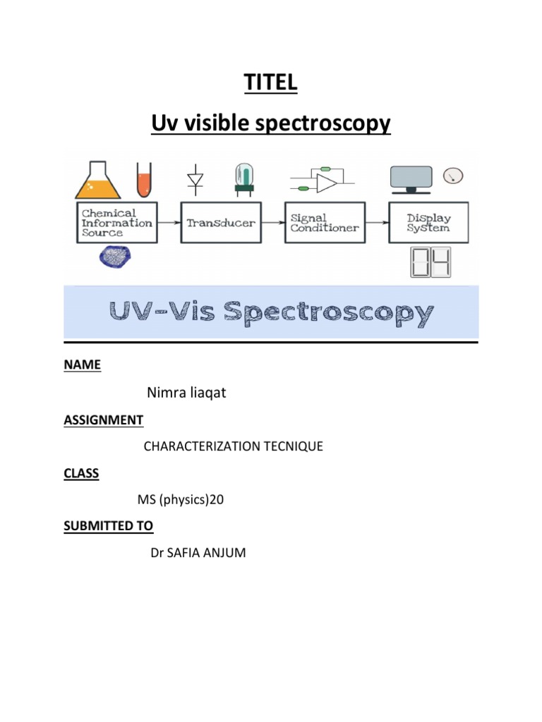Uv Visible Radiation | PDF | Ultraviolet–Visible Spectroscopy ...