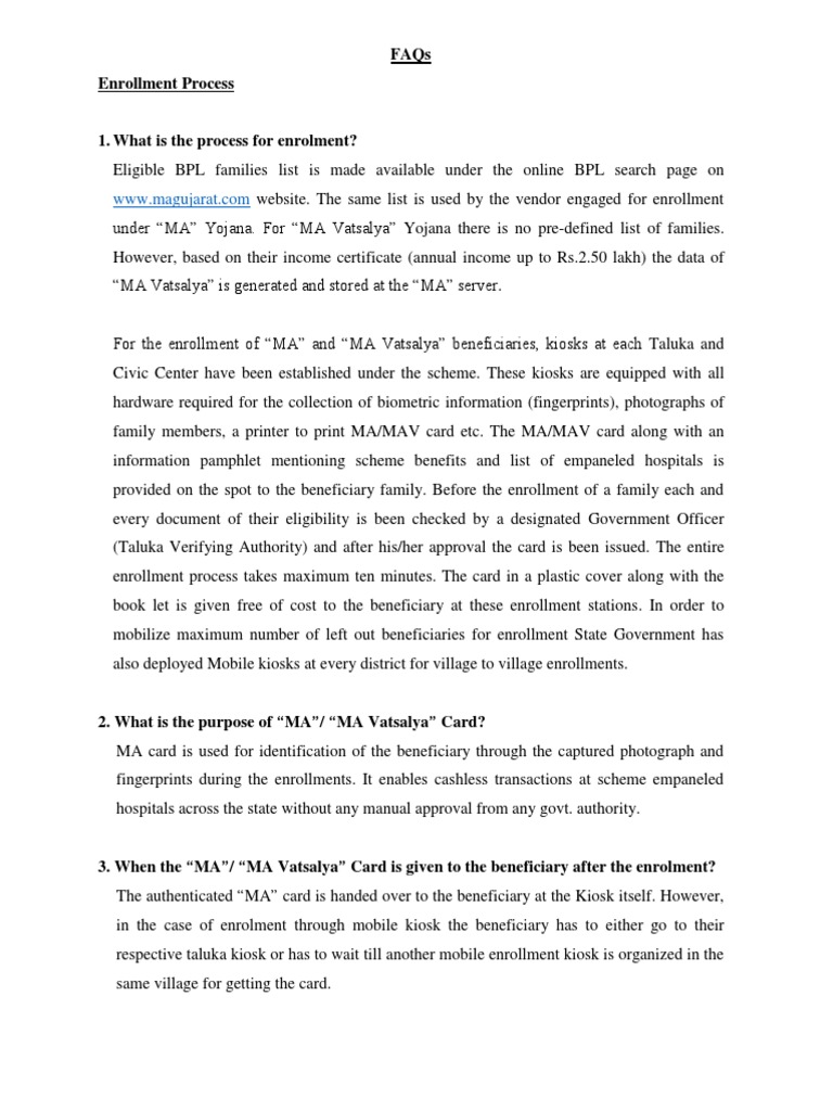 Faqs Enrollment Process Pdf Authentication Information Technology
