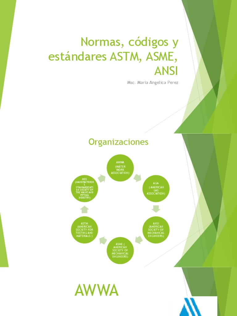 Normas, Códigos y Estándares ASTM, ASME | PDF | Tubería (transporte de ...