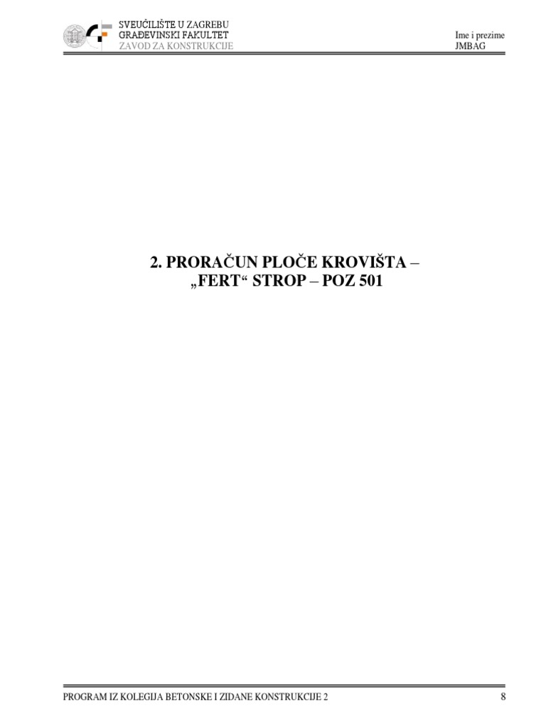 03 - Ploca Krovista - FERT Strop | PDF