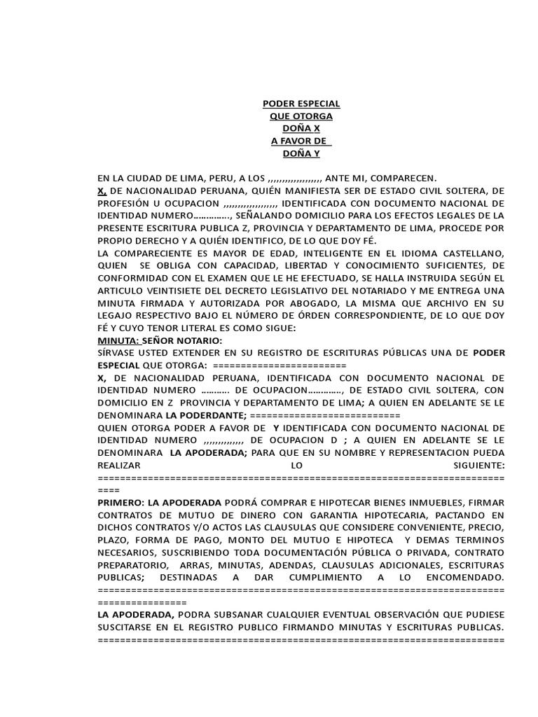 Poder Especial | PDF | Bancos | Cheque