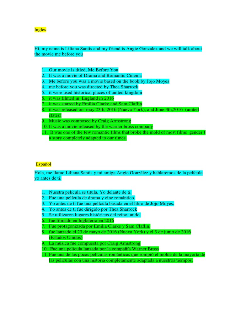 Me Before You | PDF | Cine