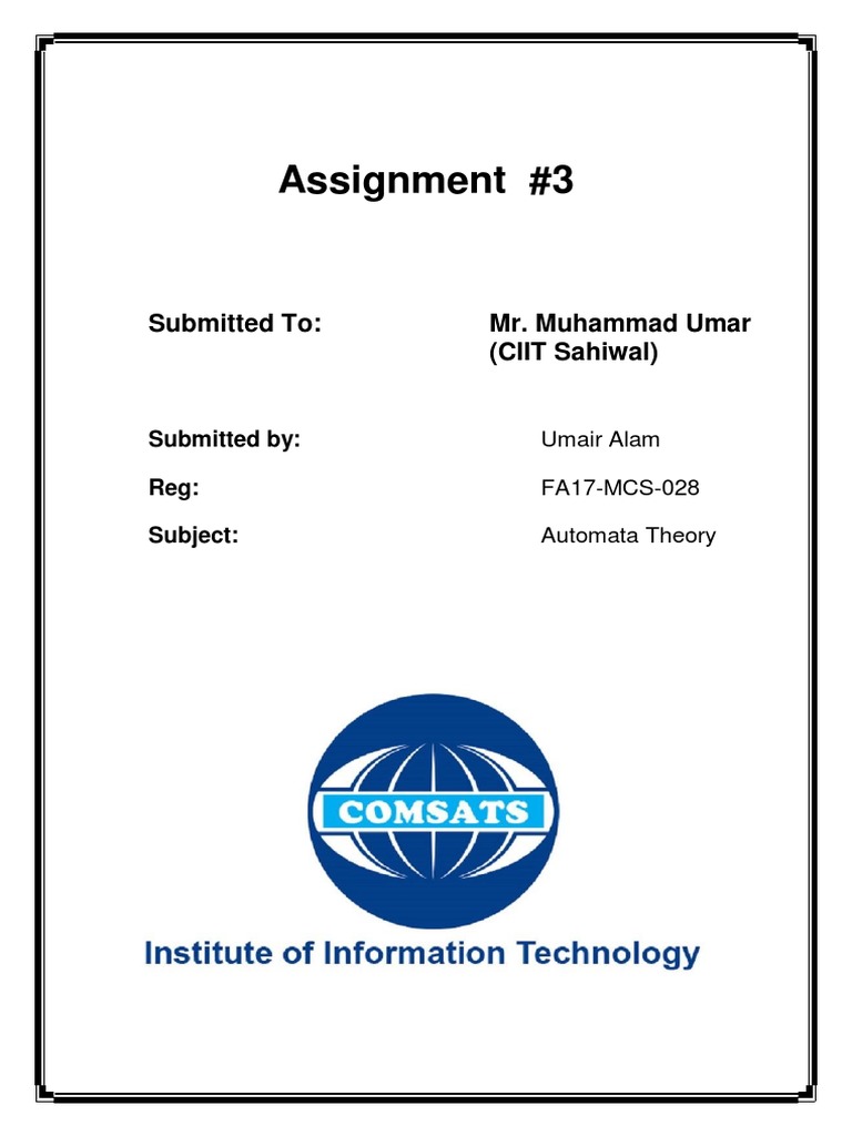 Automata Theory Examples