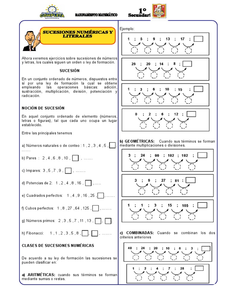 1ro RM-2 | PDF | Secuencia | Multiplicación