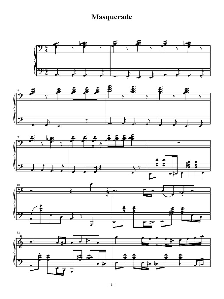 Masquerade by M2U | PDF