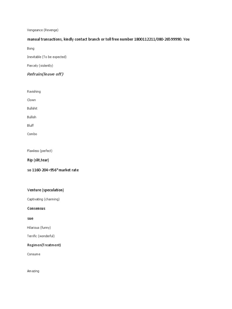 Manual Transactions, Kindly Contact Branch or Toll Free Number ...