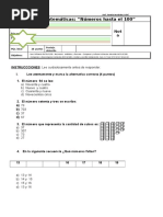 Prueba Segundo Basico Matematica UNIDAD 1 | PDF