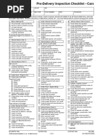 PDI Inspection Form | PDF | Machines | Wheeled Vehicles