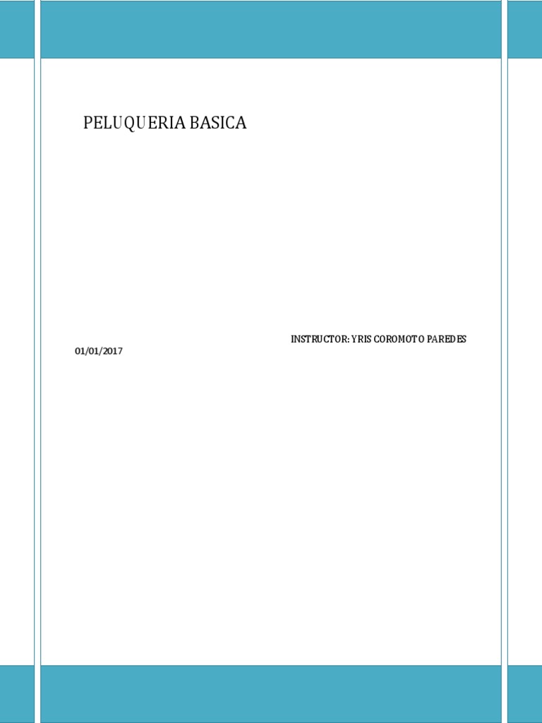 Contenidos Peluqueria Basica | PDF | Pelo | Piel