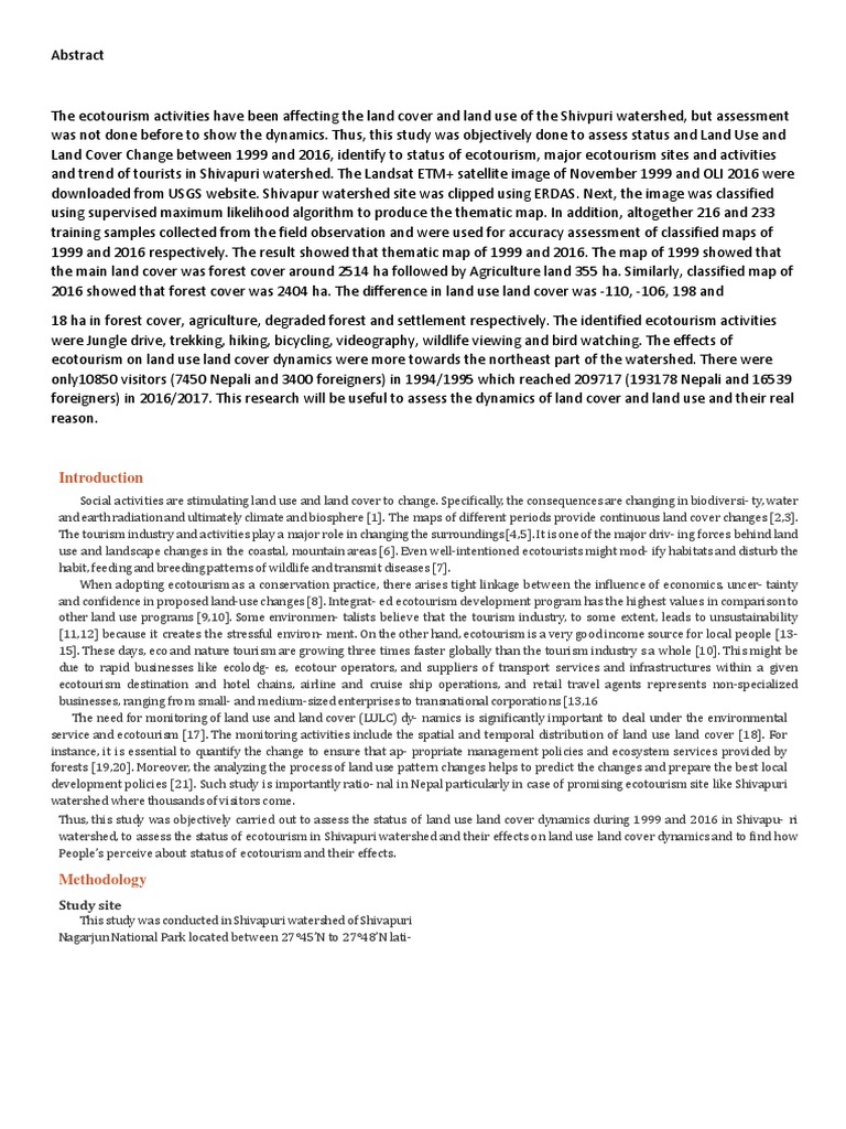 Abstract | PDF | Natural Environment | Environmental Science