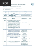 SESIÓN DE APRENDIZAJE Danza | PDF | Aprendizaje | Bailes