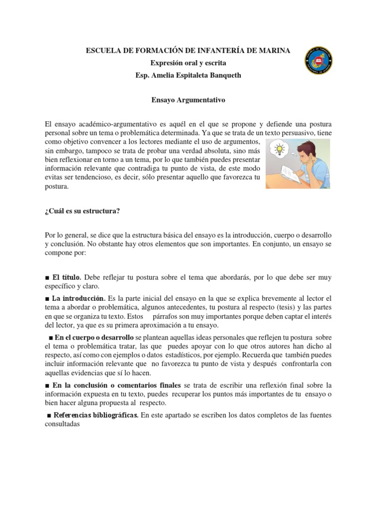 Ensayo Argumentativo | PDF | Ensayos