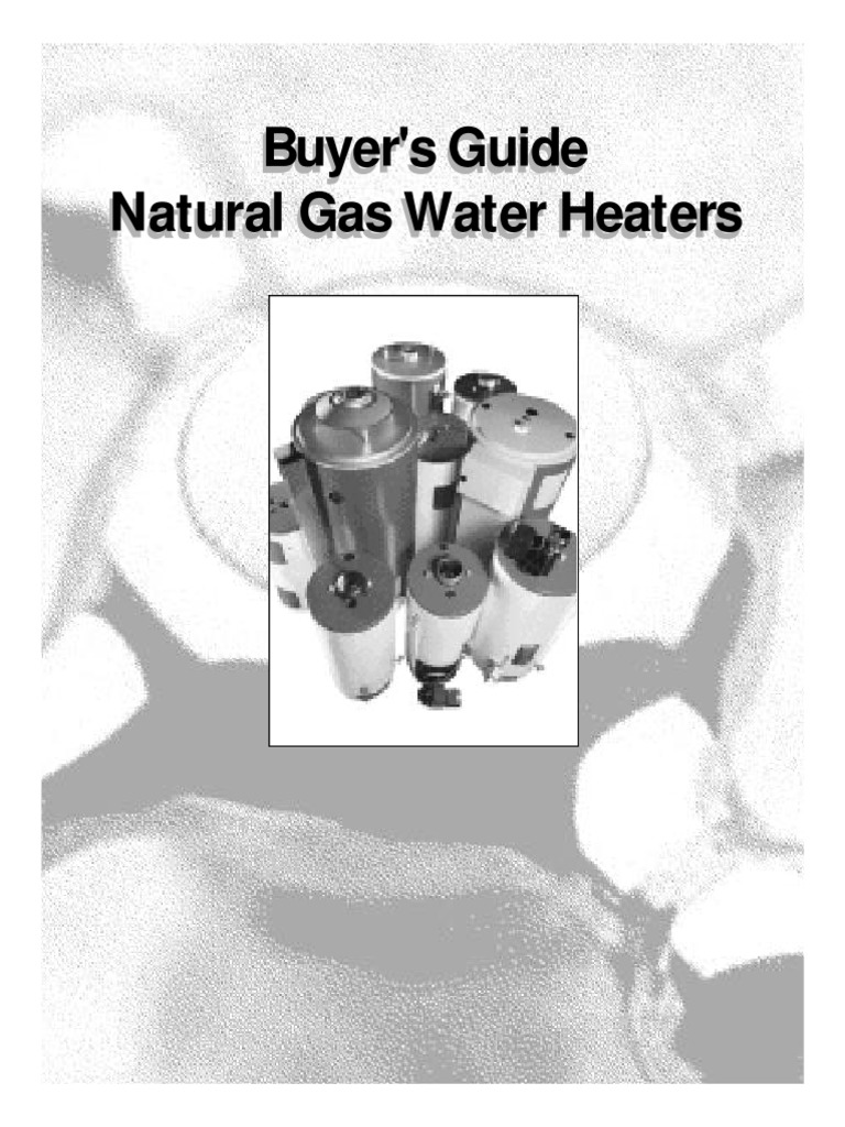 Buyer's Guide Natural Gas Water Heaters | PDF | Water Heating | Chimney