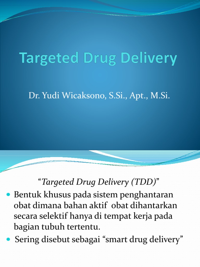 Targeted Drug Delivery | PDF | Biology | Life Sciences