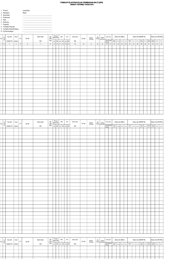 Format BPB 2019 | PDF
