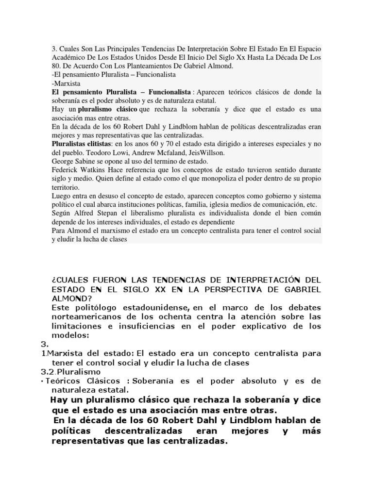Gabriel Almond | PDF | marxismo | Estado (política)