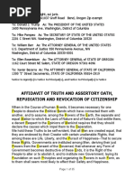 Affidavit of Truth Template | PDF | Natural And Legal Rights | Freedom ...