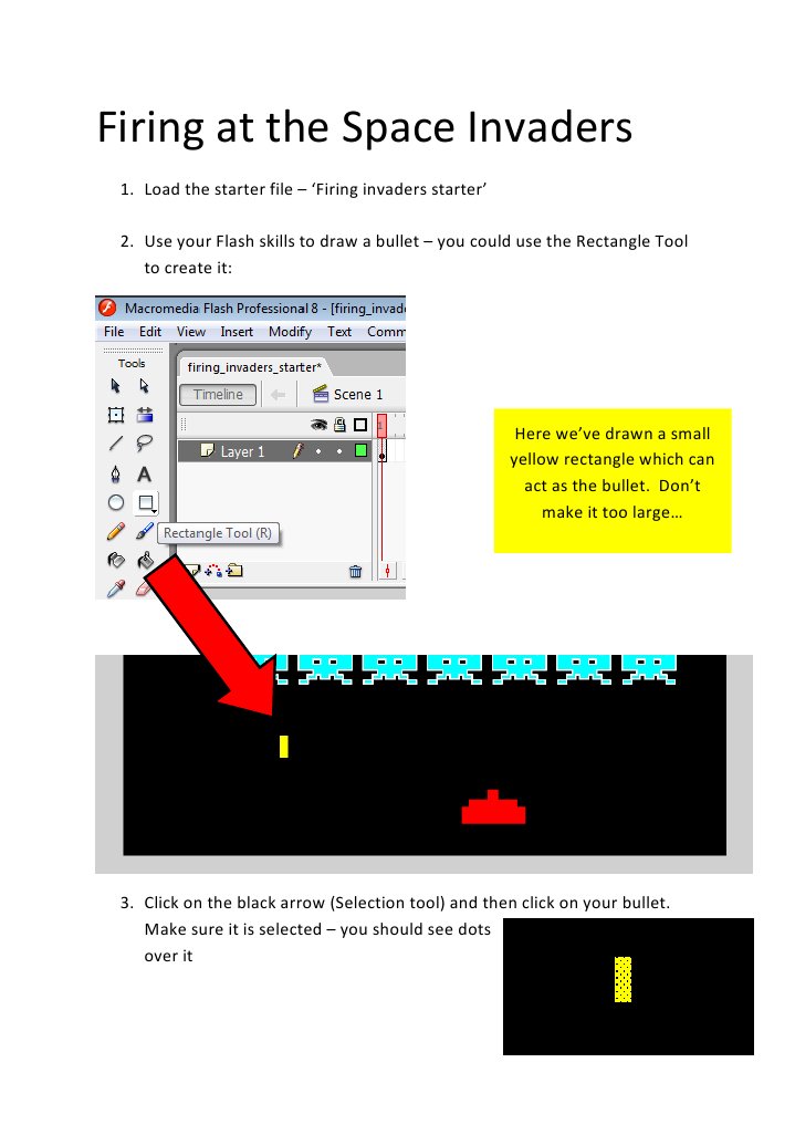 Firing at Space Invaders | PDF | Action Script | Software