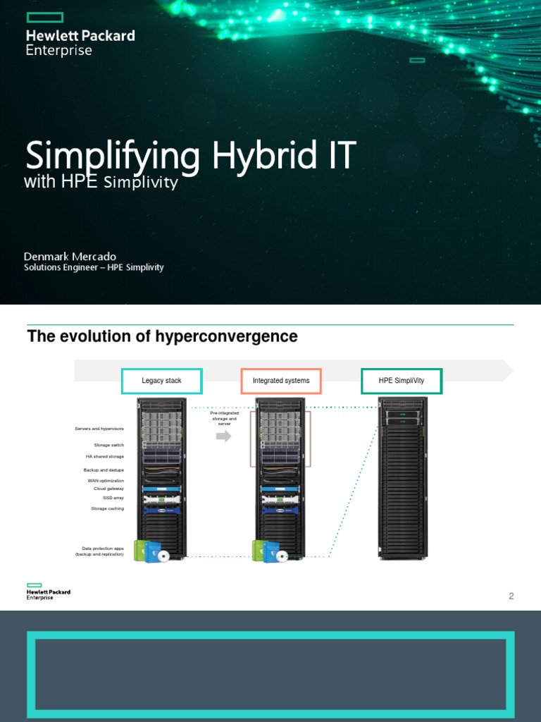 HPE Simplivity Overview | PDF | Disaster Recovery | Backup