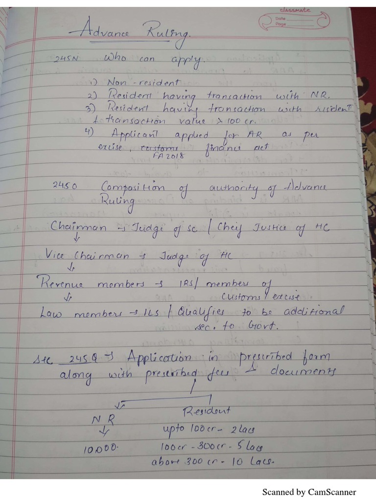 Advance Ruling | PDF