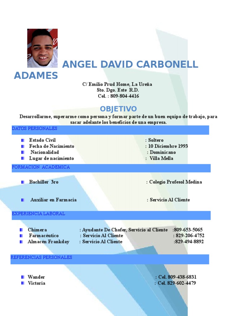 Angel David Carbonell Adames | PDF