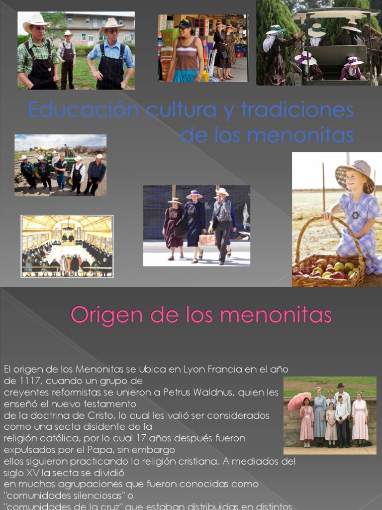 Presentación de Los Menonitas | PDF | Idioma aleman | Iglesia Católica