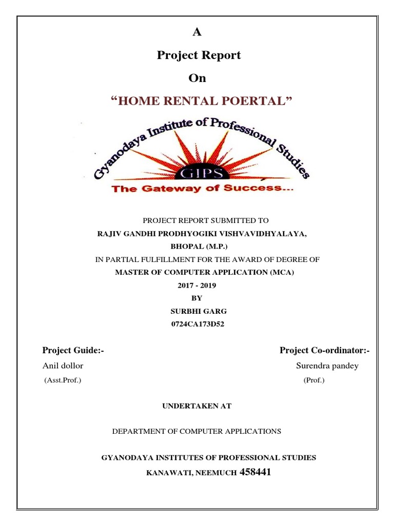 Mca Final Report | PDF | Software Prototyping | Java Servlet