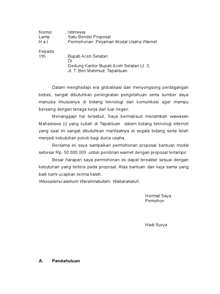 Contoh Proposal | PDF