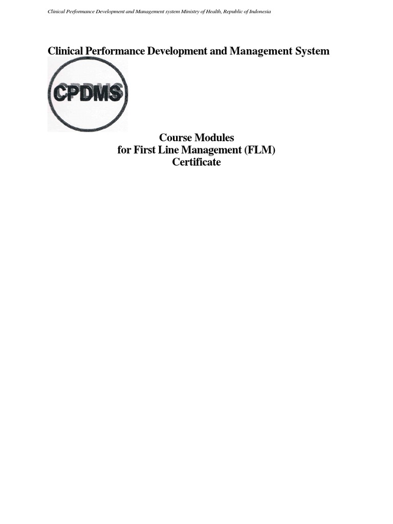 CPDMS | PDF | Health Care | Nursing